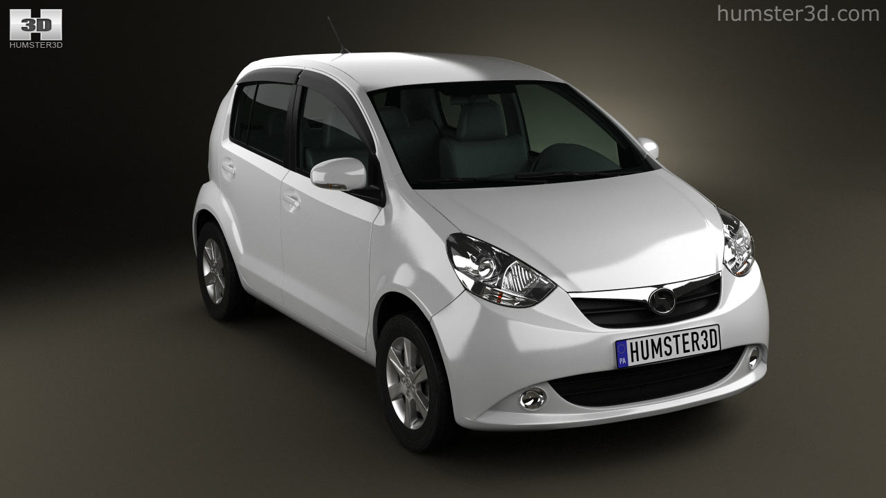 360 view of Perodua MyVi 2014 3D model - 3DModels store