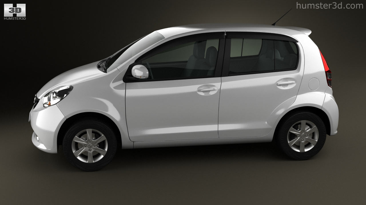 360 view of Perodua MyVi 2014 3D model - 3DModels store