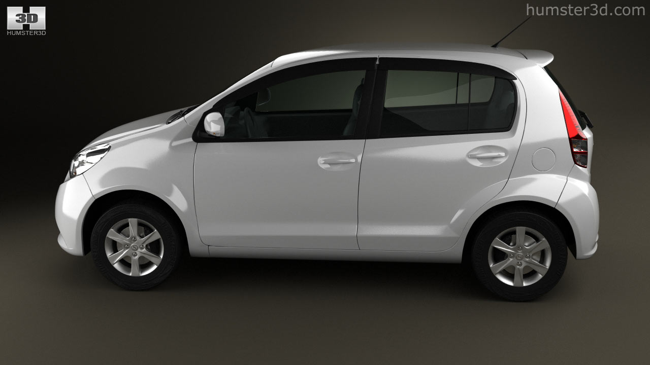 360 view of Perodua MyVi 2014 3D model - 3DModels store