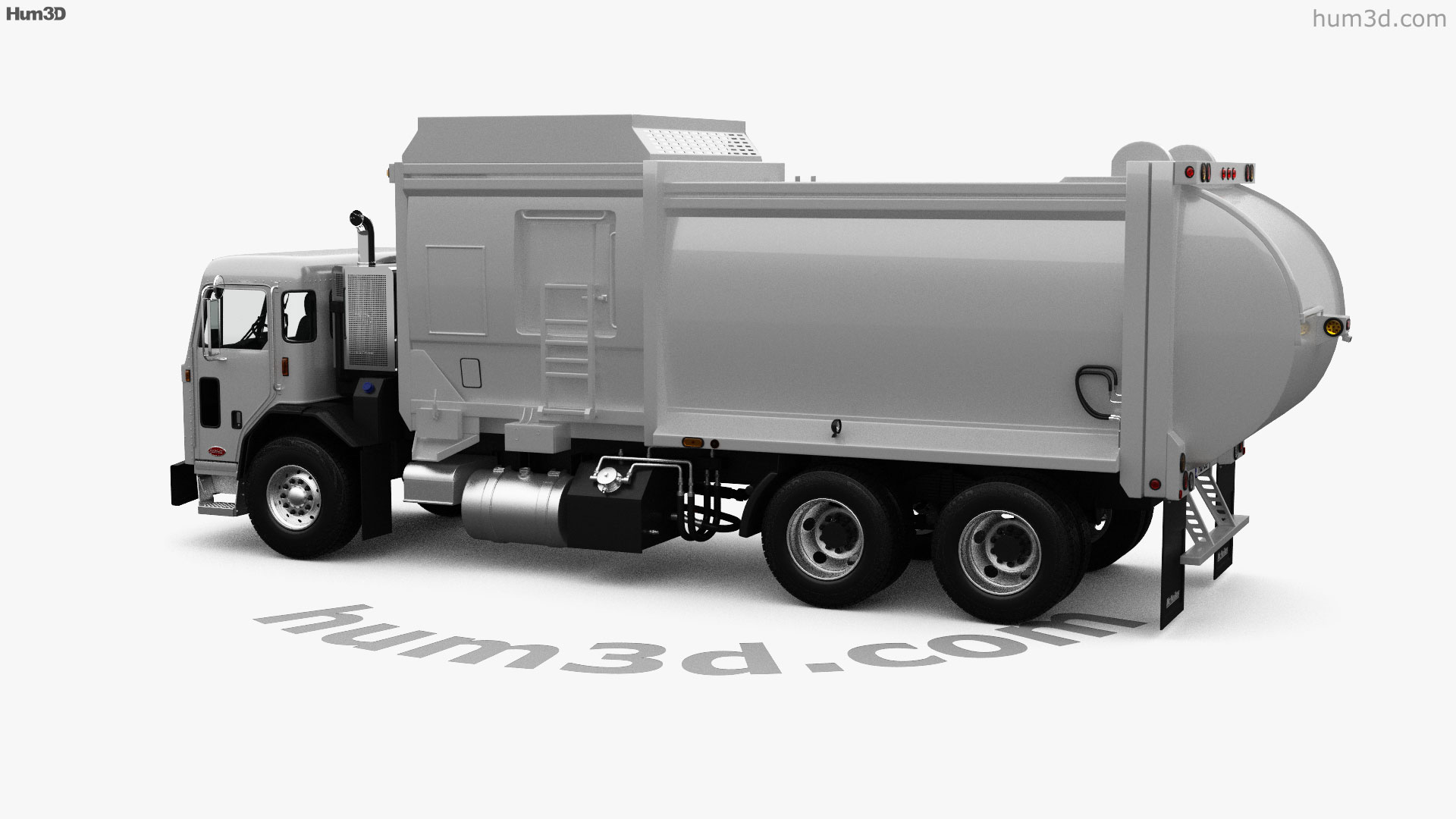360 view of Peterbilt 520 Garbage Truck McNeilus 2019 3D model ...