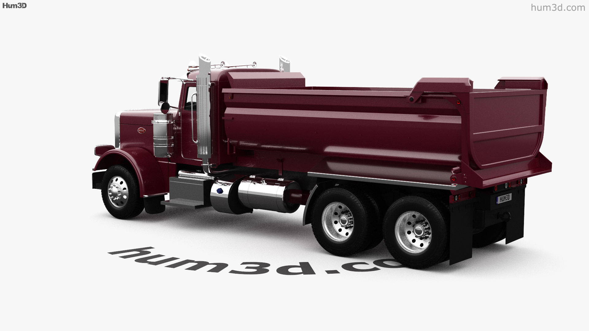 360 view of Peterbilt 389 Dumper Truck 2022 3D model - 3DModels store