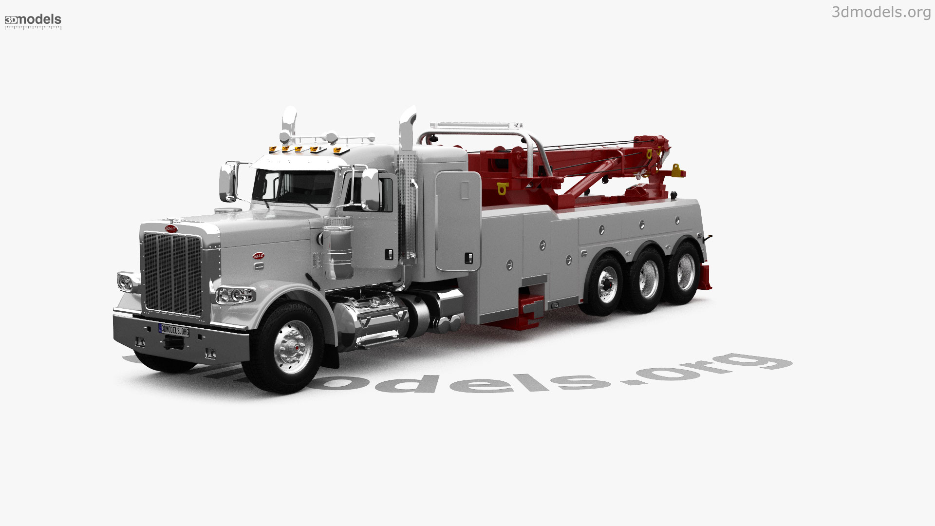 360 view of Peterbilt 388 Wrecker Truck with HQ interior 2017 3D model ...