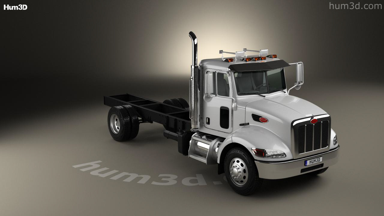 360 view of Peterbilt 337 Chassis Truck 2-axle 2014 3D model - 3DModels ...