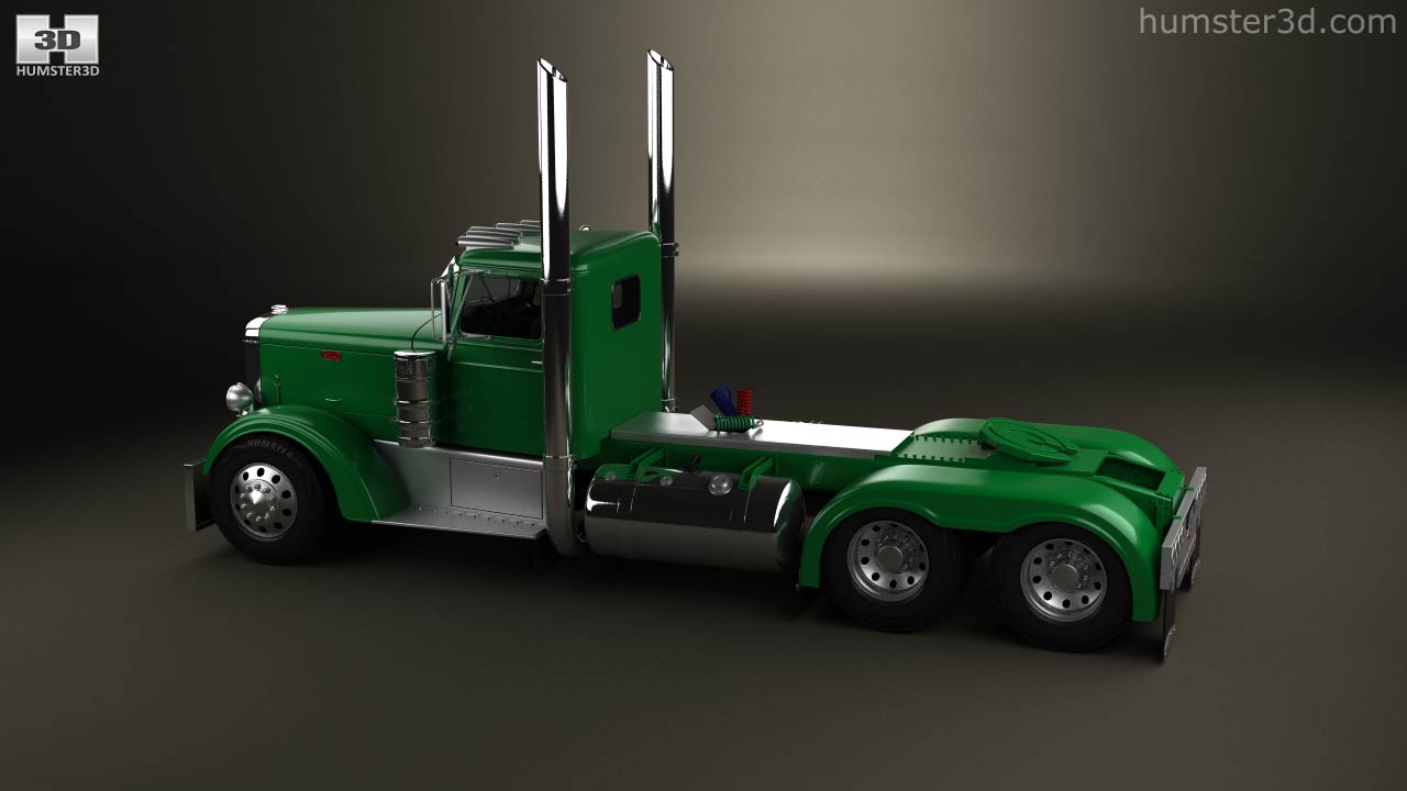 360 view of Peterbilt 351 Tractor Truck 1954 3D model - 3DModels store