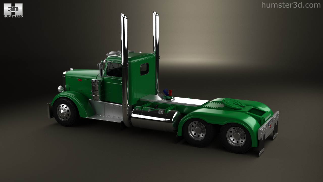 360 view of Peterbilt 351 Tractor Truck 1954 3D model - 3DModels store