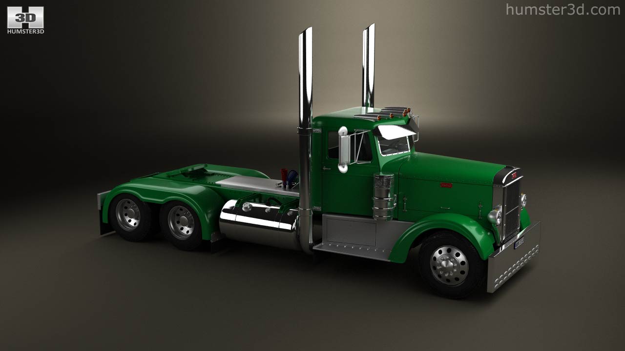 360 view of Peterbilt 351 Tractor Truck 1954 3D model - 3DModels store