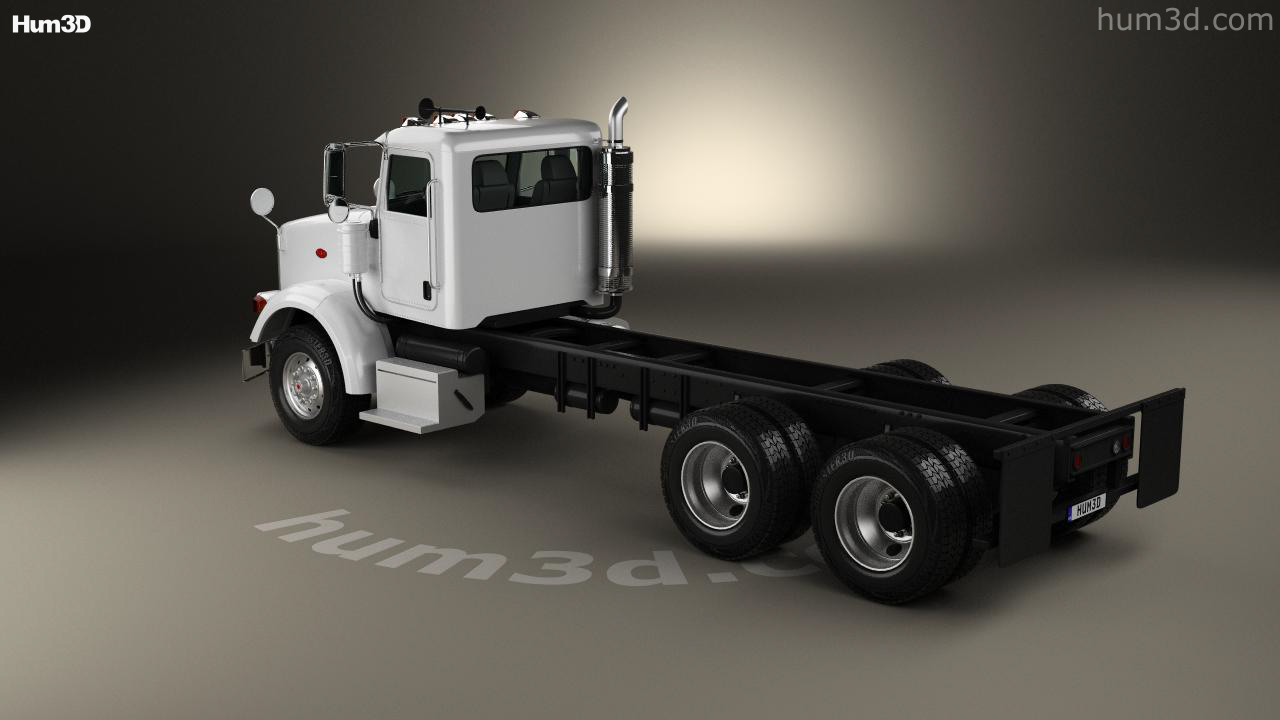 360 view of Peterbilt 357 Day Cab Chassis Truck 2008 3D model ...