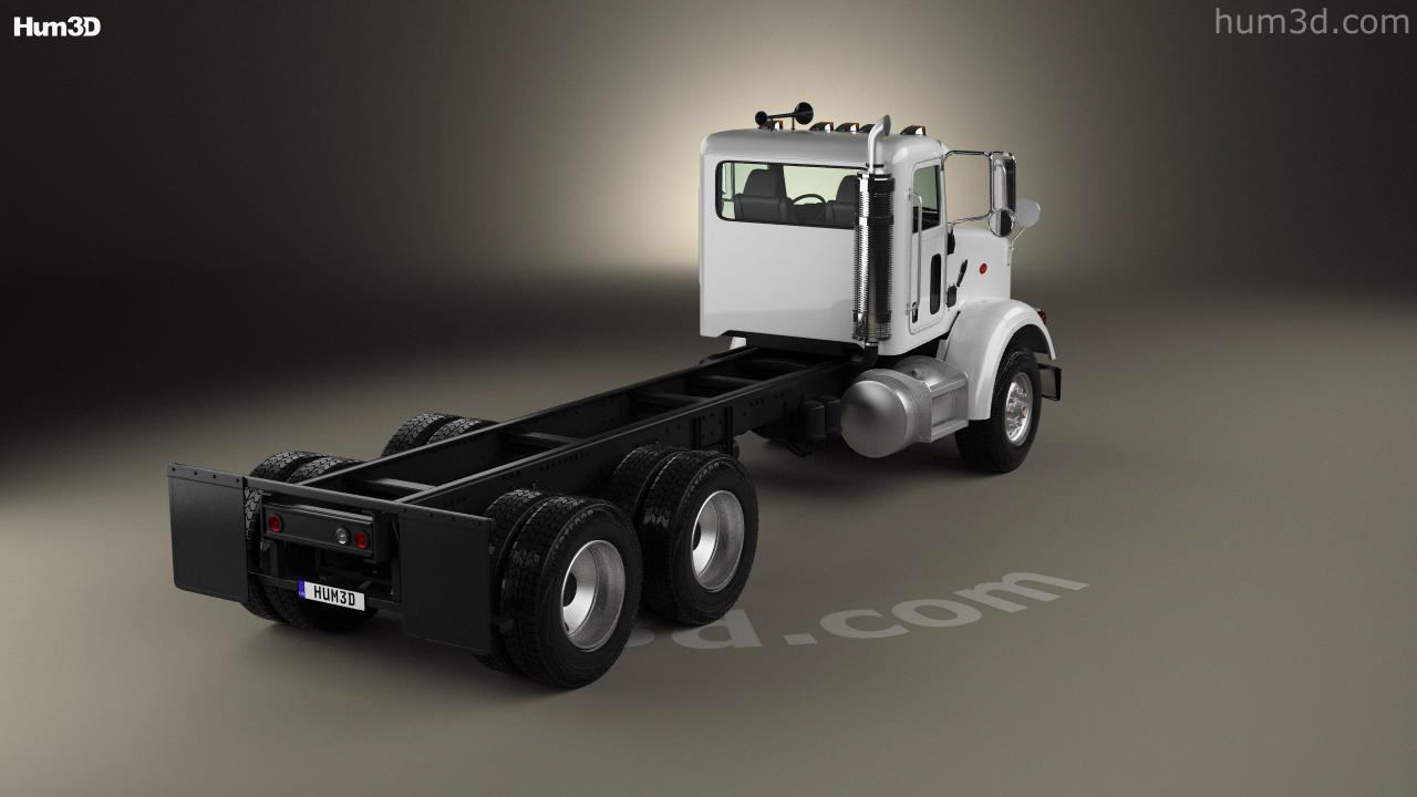 360 view of Peterbilt 357 Day Cab Chassis Truck 2008 3D model ...