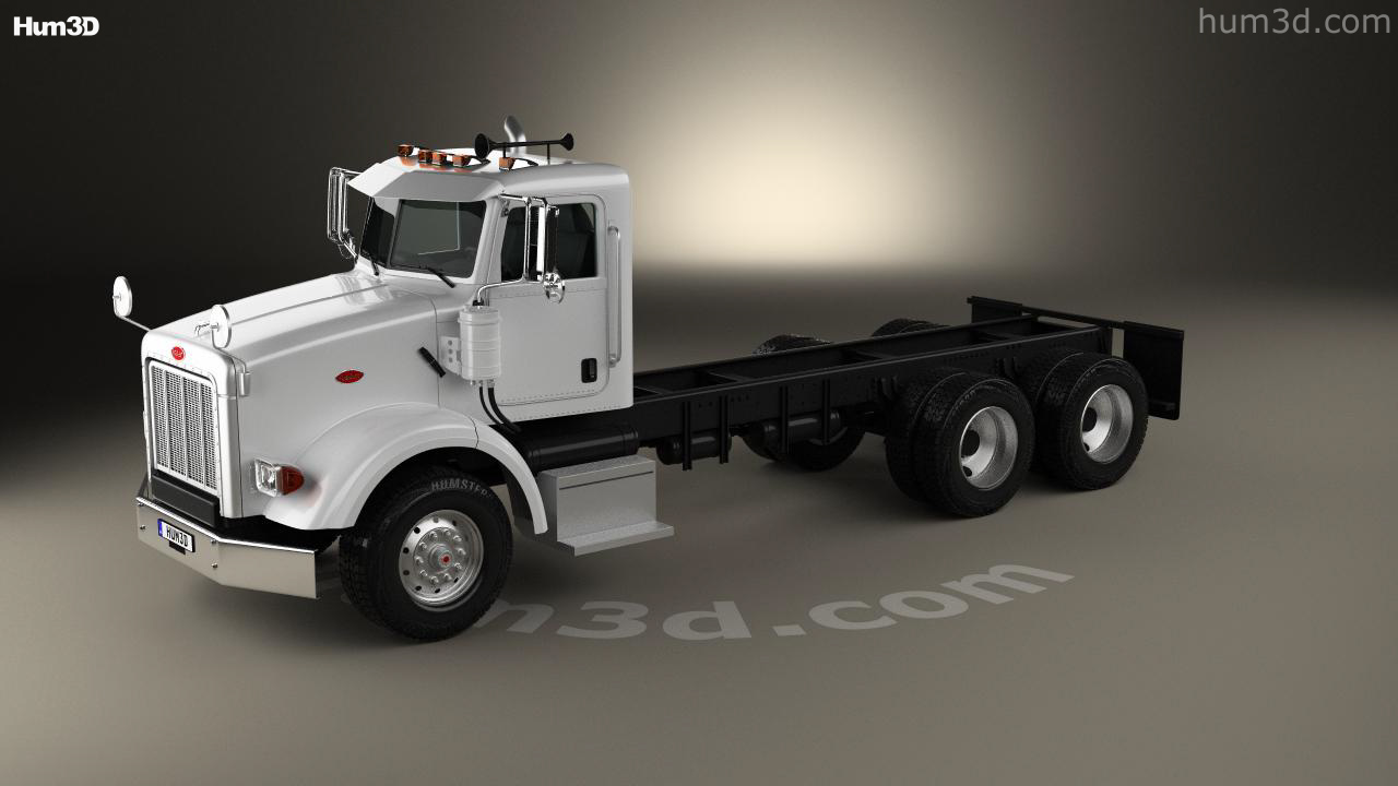 360 view of Peterbilt 357 Day Cab Chassis Truck 2008 3D model ...