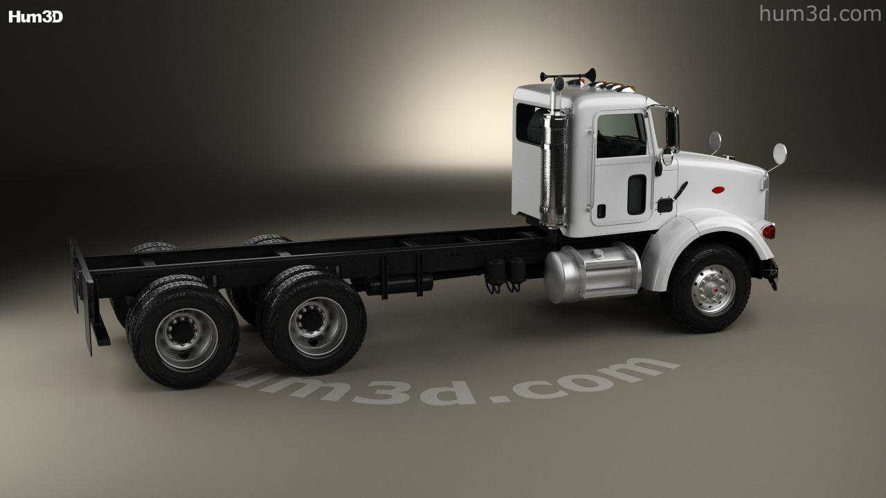 360 view of Peterbilt 357 Day Cab Chassis Truck 2008 3D model ...