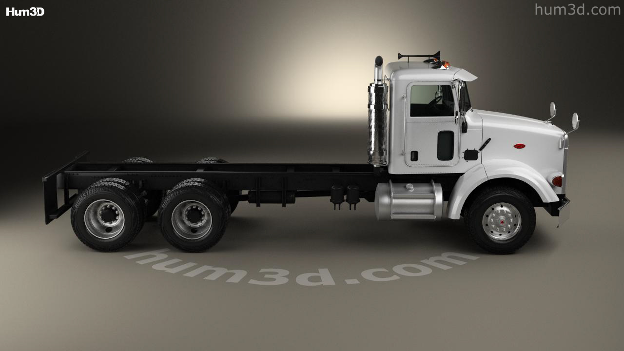 360 view of Peterbilt 357 Day Cab Chassis Truck 2008 3D model ...