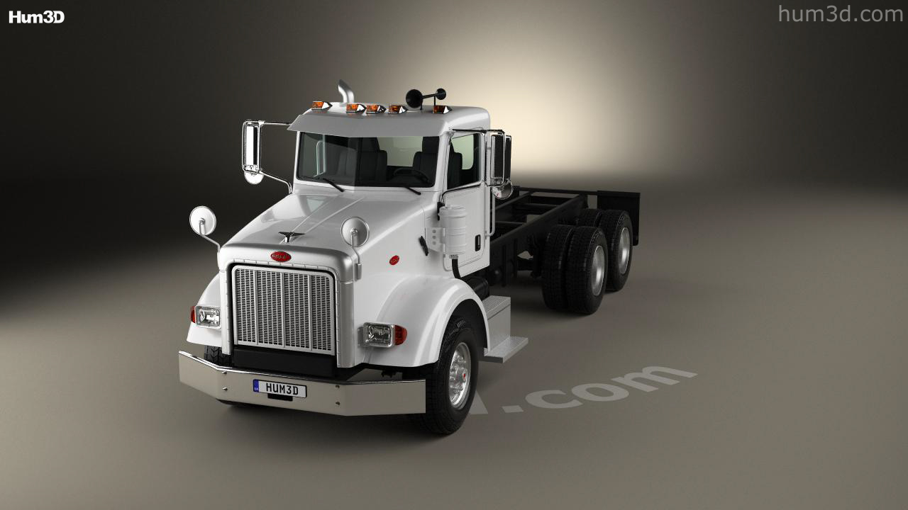 360 view of Peterbilt 357 Day Cab Chassis Truck 2008 3D model ...