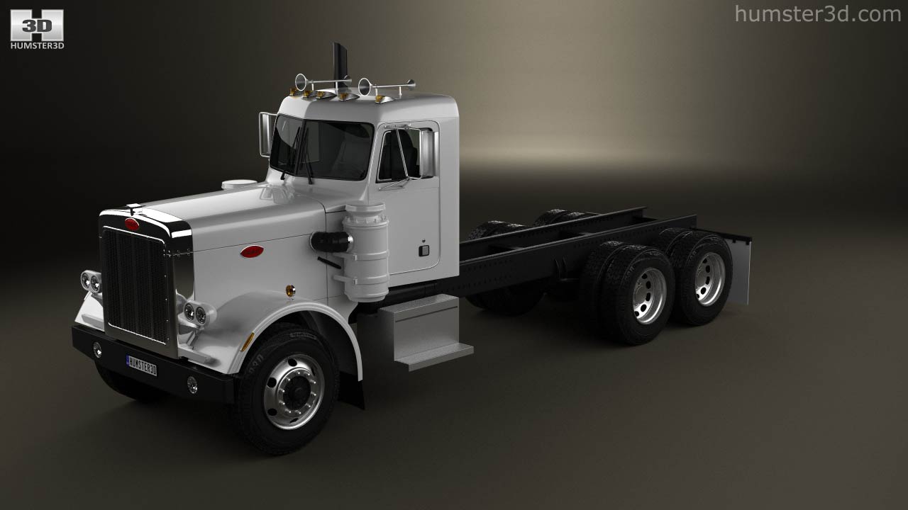 360 view of Peterbilt 359 Chassis Truck 1967 3D model - 3DModels store