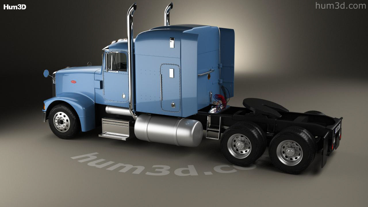 360 view of Peterbilt 377 Sleeper Cab Tractor Truck 2004 3D model ...