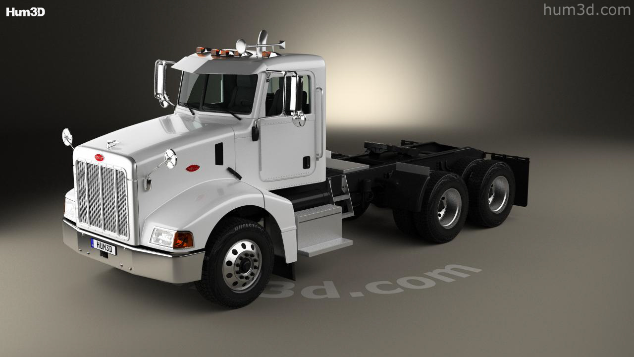 360 view of Peterbilt 385 Day Cab Tractor Truck 2004 3D model ...