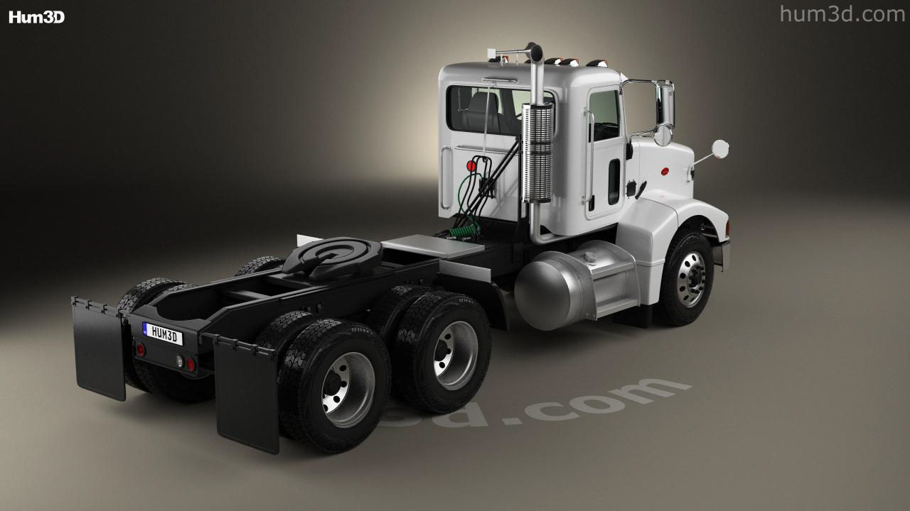 360 view of Peterbilt 385 Day Cab Tractor Truck 2004 3D model ...