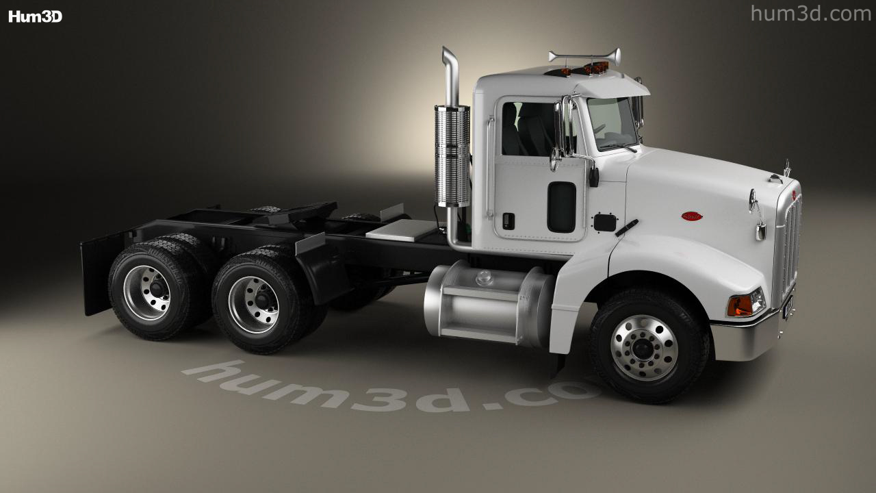 360 view of Peterbilt 385 Day Cab Tractor Truck 2004 3D model ...
