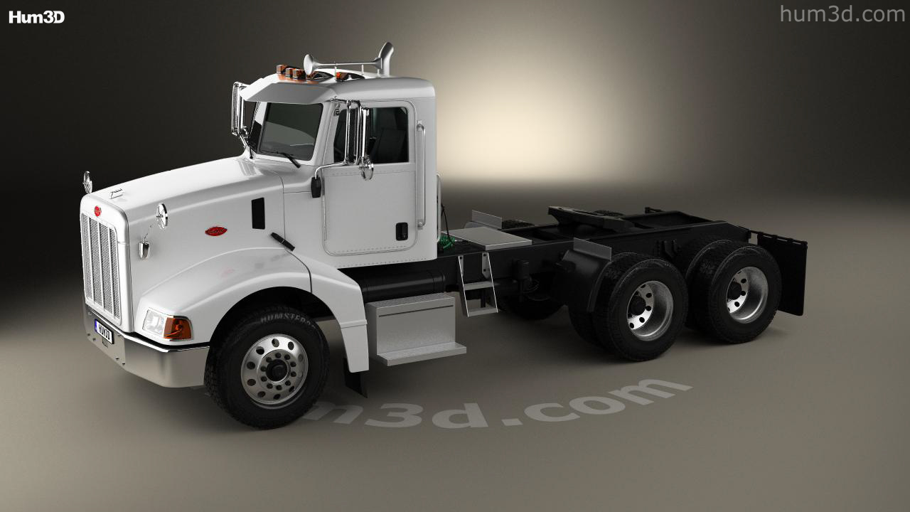 360 view of Peterbilt 385 Day Cab Tractor Truck 2004 3D model ...