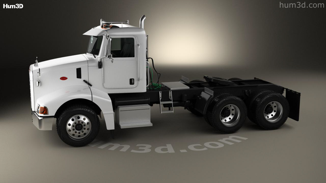 360 view of Peterbilt 385 Day Cab Tractor Truck 2004 3D model ...