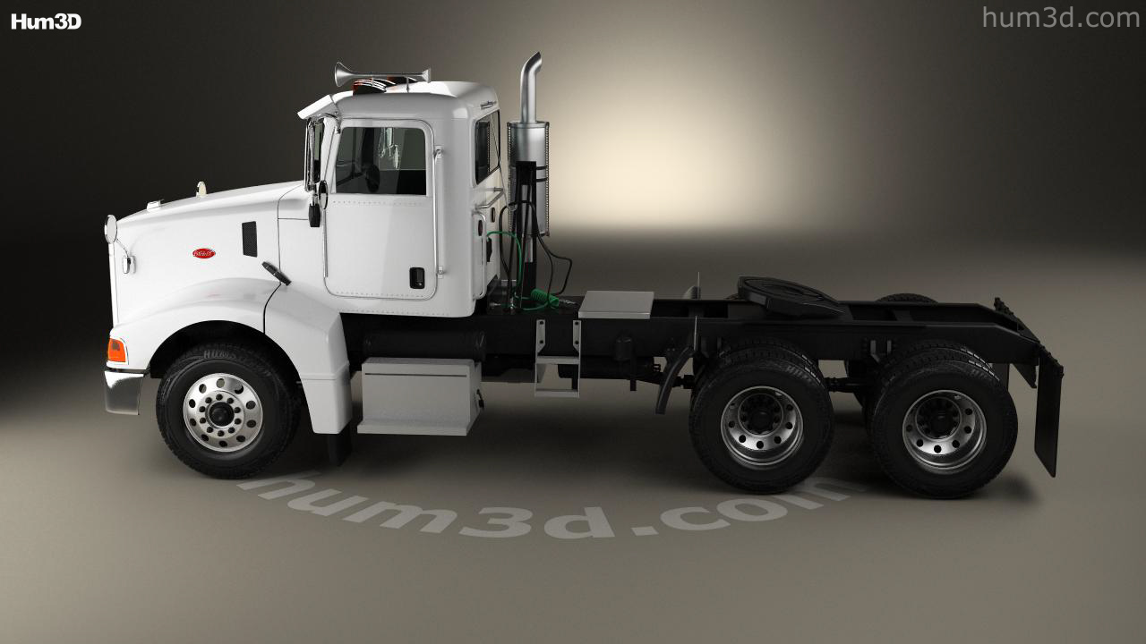 360 view of Peterbilt 385 Day Cab Tractor Truck 2004 3D model ...
