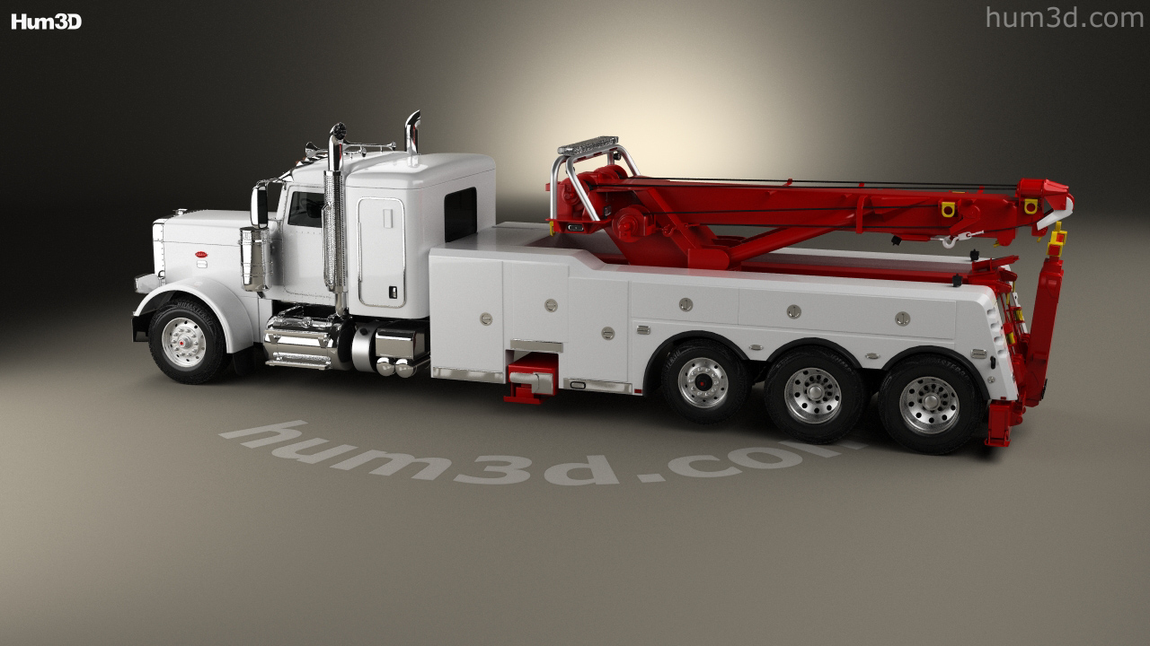 360 view of Peterbilt 388 Wrecker Truck 2019 3D model - 3DModels store
