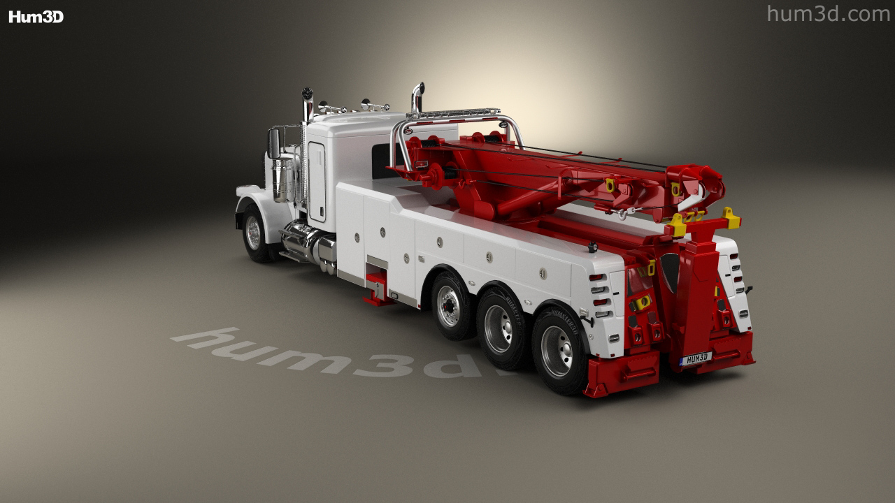 360 view of Peterbilt 388 Wrecker Truck 2019 3D model - 3DModels store
