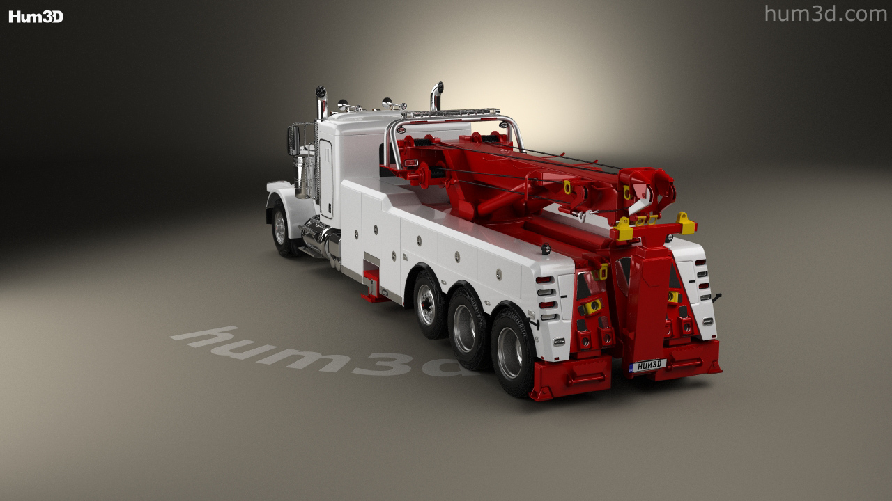 360 view of Peterbilt 388 Wrecker Truck 2019 3D model - 3DModels store