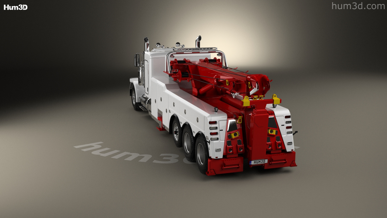 360 view of Peterbilt 388 Wrecker Truck 2019 3D model - 3DModels store