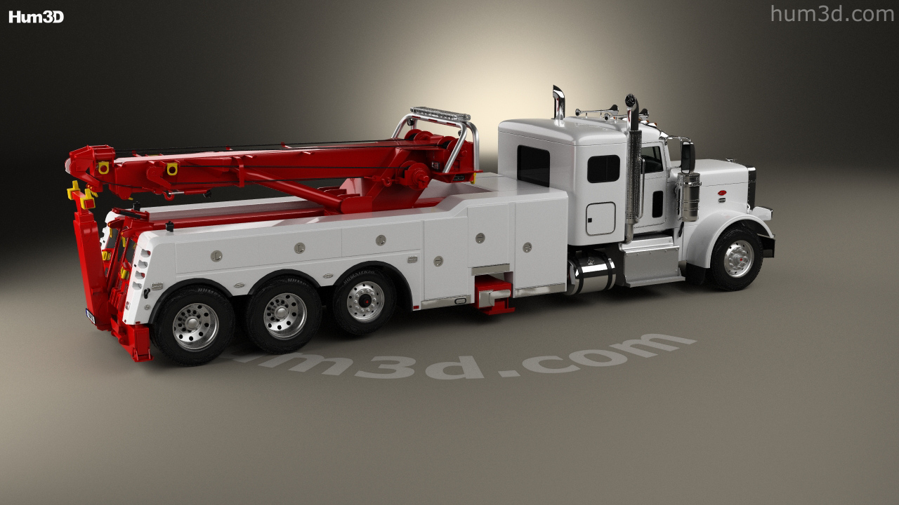 360 view of Peterbilt 388 Wrecker Truck 2019 3D model - 3DModels store