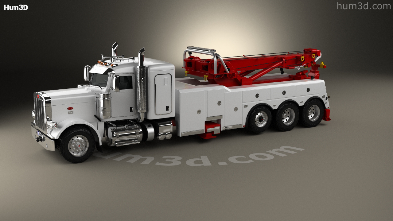 360 view of Peterbilt 388 Wrecker Truck 2019 3D model - 3DModels store