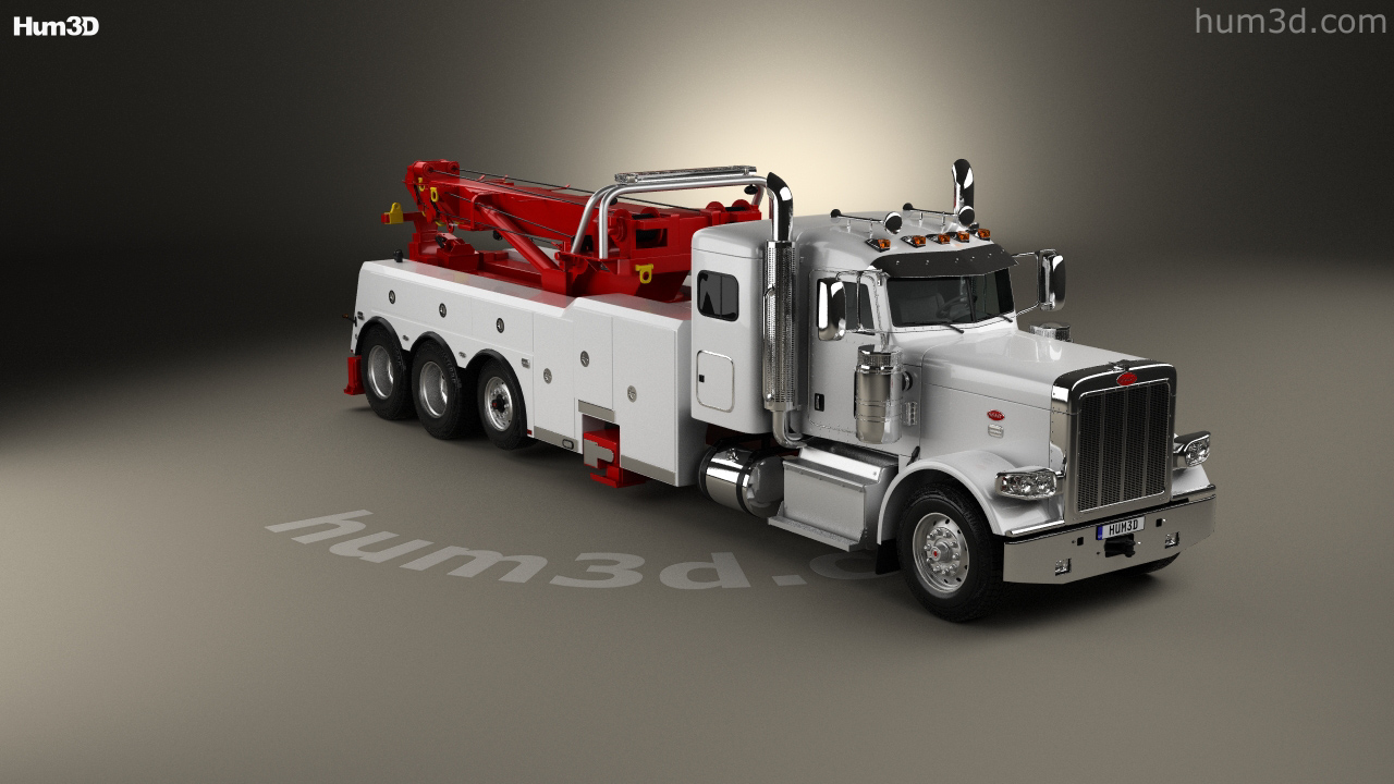 360 view of Peterbilt 388 Wrecker Truck 2019 3D model - 3DModels store