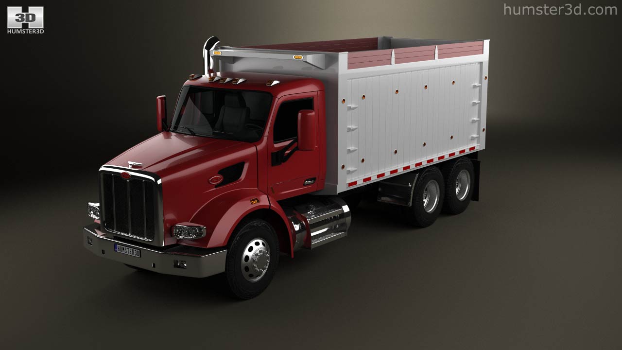 360 view of Peterbilt 567 Tipper Truck 2019 3D model - 3DModels store