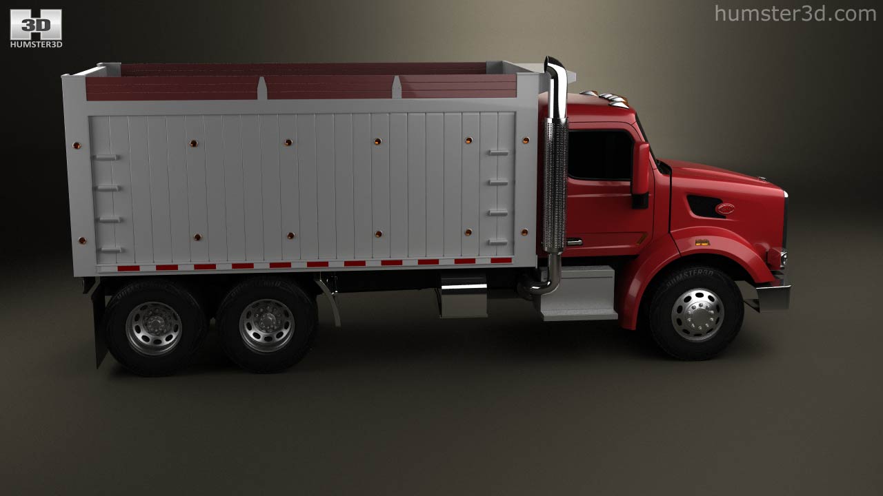 360 view of Peterbilt 567 Tipper Truck 2019 3D model - 3DModels store