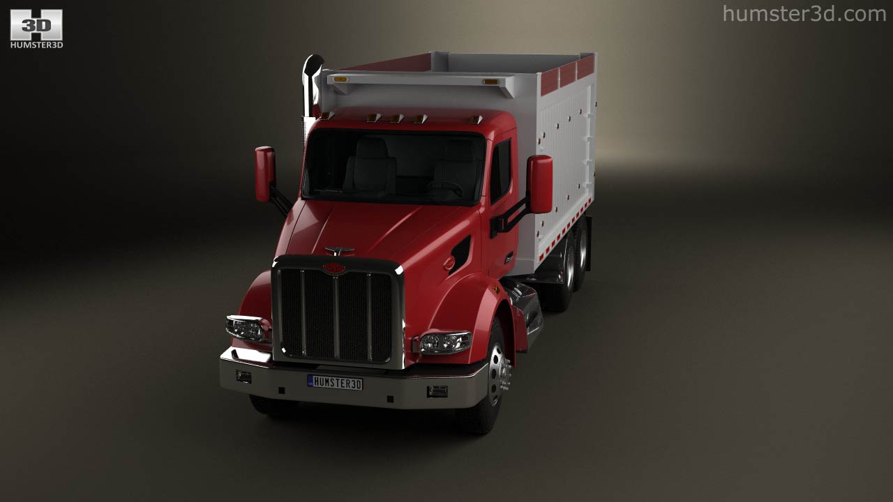 360 view of Peterbilt 567 Tipper Truck 2019 3D model - 3DModels store