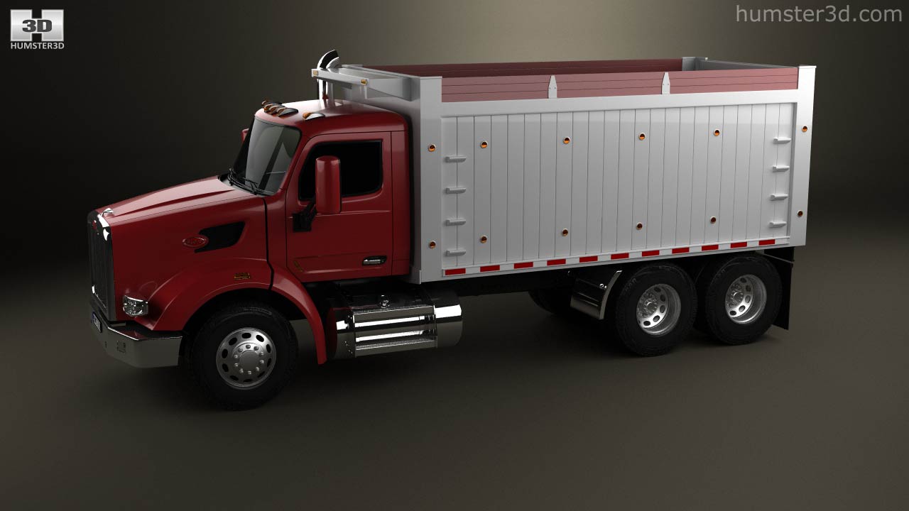 360 view of Peterbilt 567 Tipper Truck 2019 3D model - 3DModels store