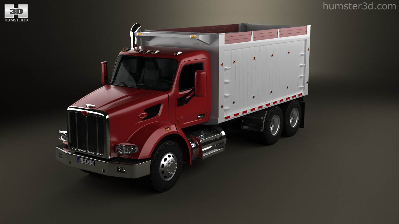 360 view of Peterbilt 567 Tipper Truck 2019 3D model - 3DModels store