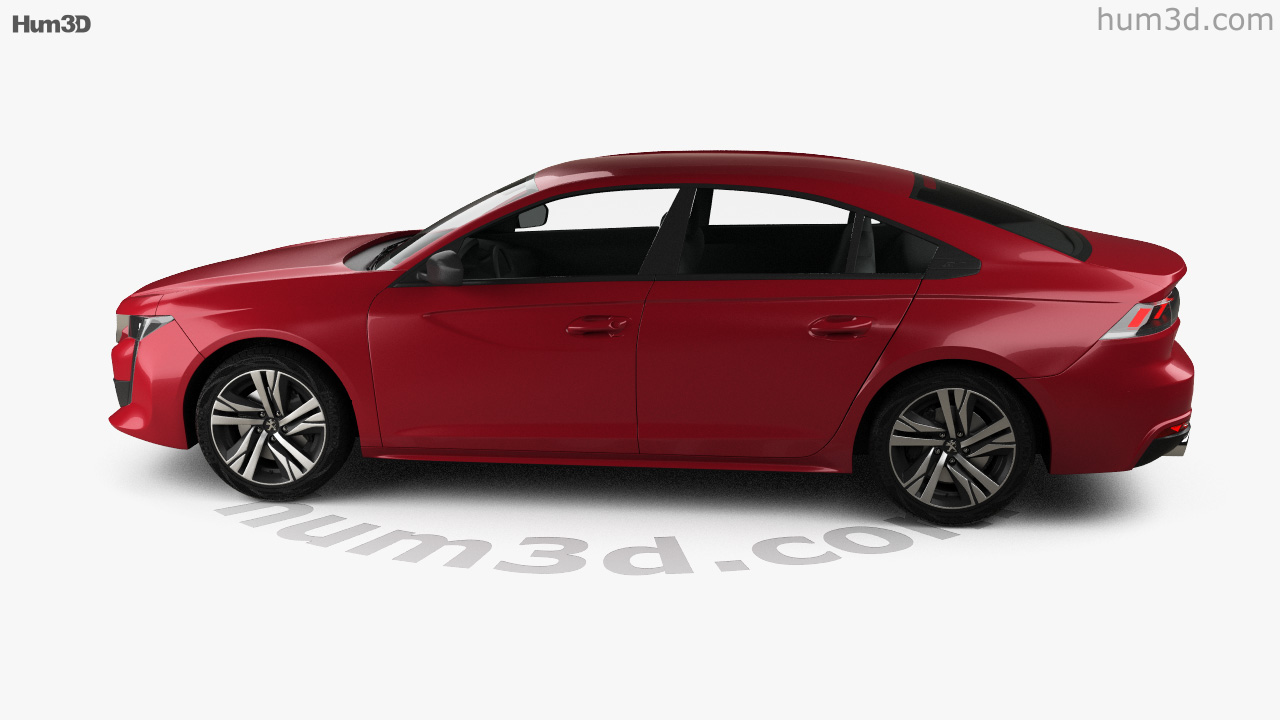 360 view of Peugeot 508 liftback GT 2021 3D model - 3DModels store