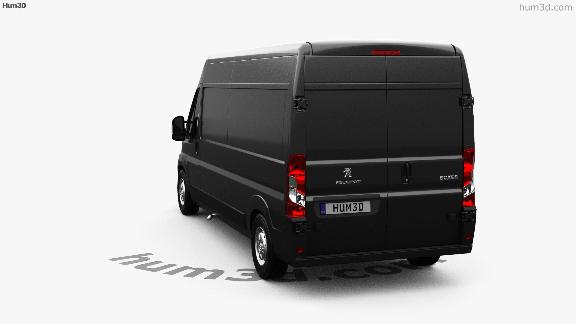 360 view of Peugeot Boxer Panel Van L3H2 2017 3D model - 3DModels store