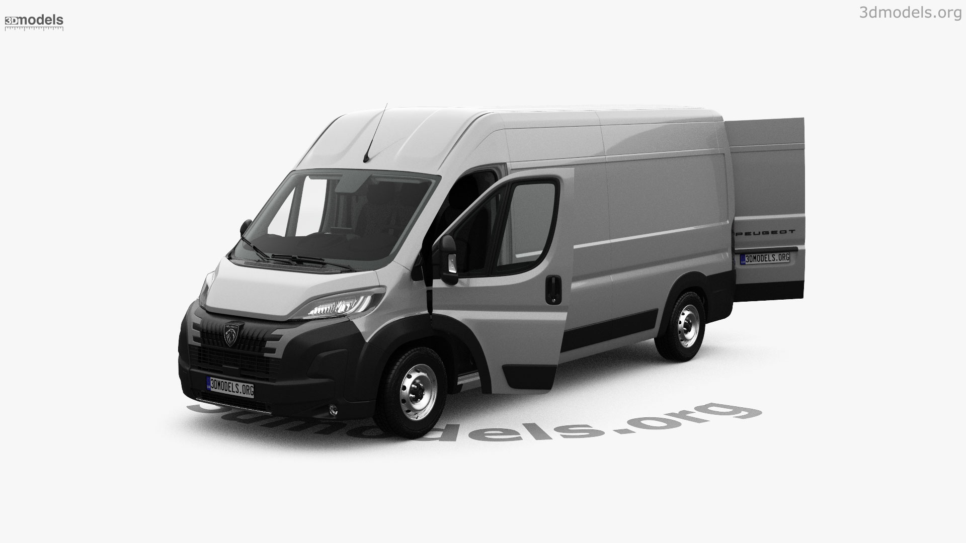 360 view of Peugeot Boxer e Panel Van L3H2 with HQ interior 2025 3D ...