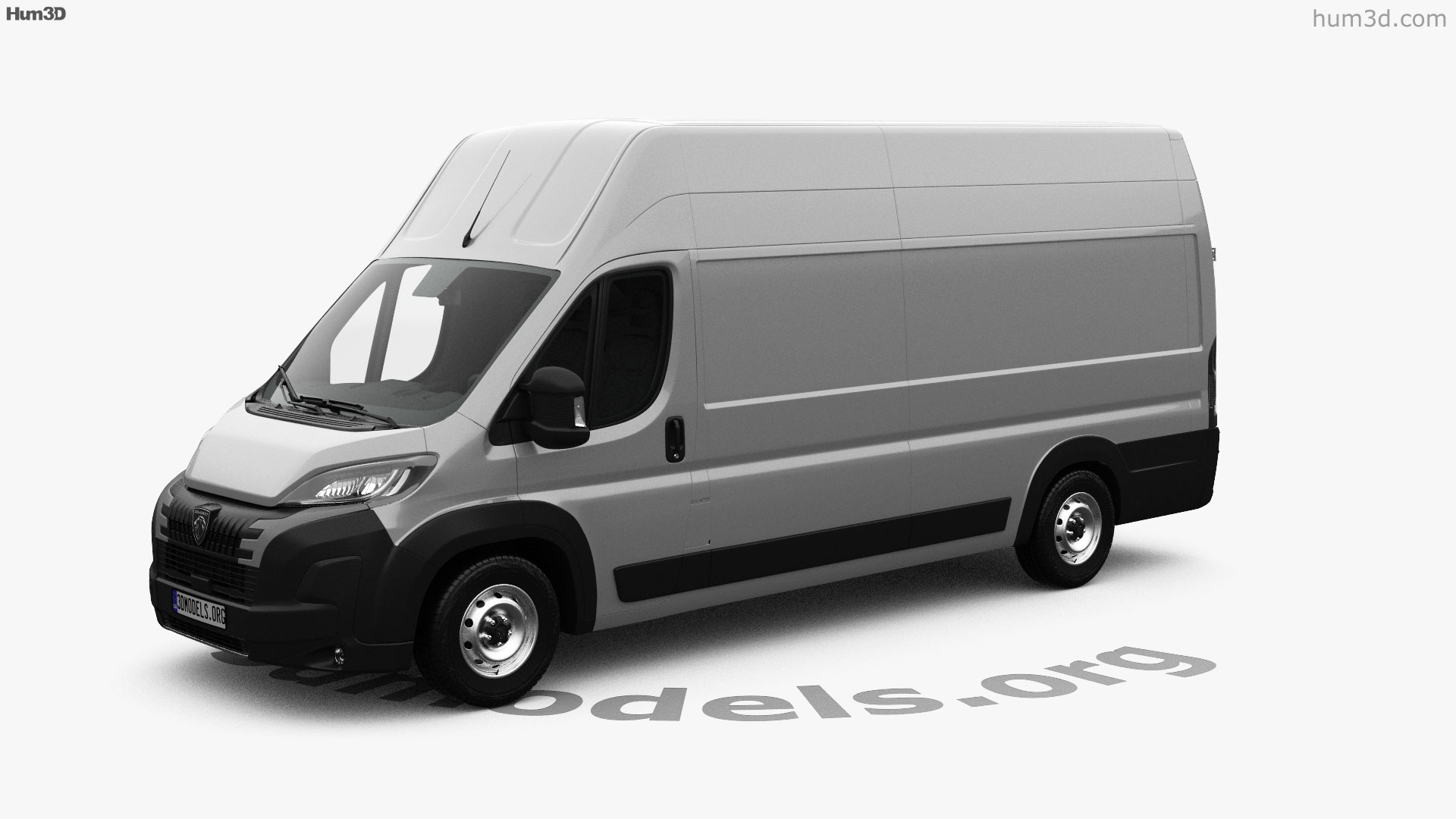 360 view of Peugeot e-Boxer Panel Van L4H3 2024 3D model - 3DModels store