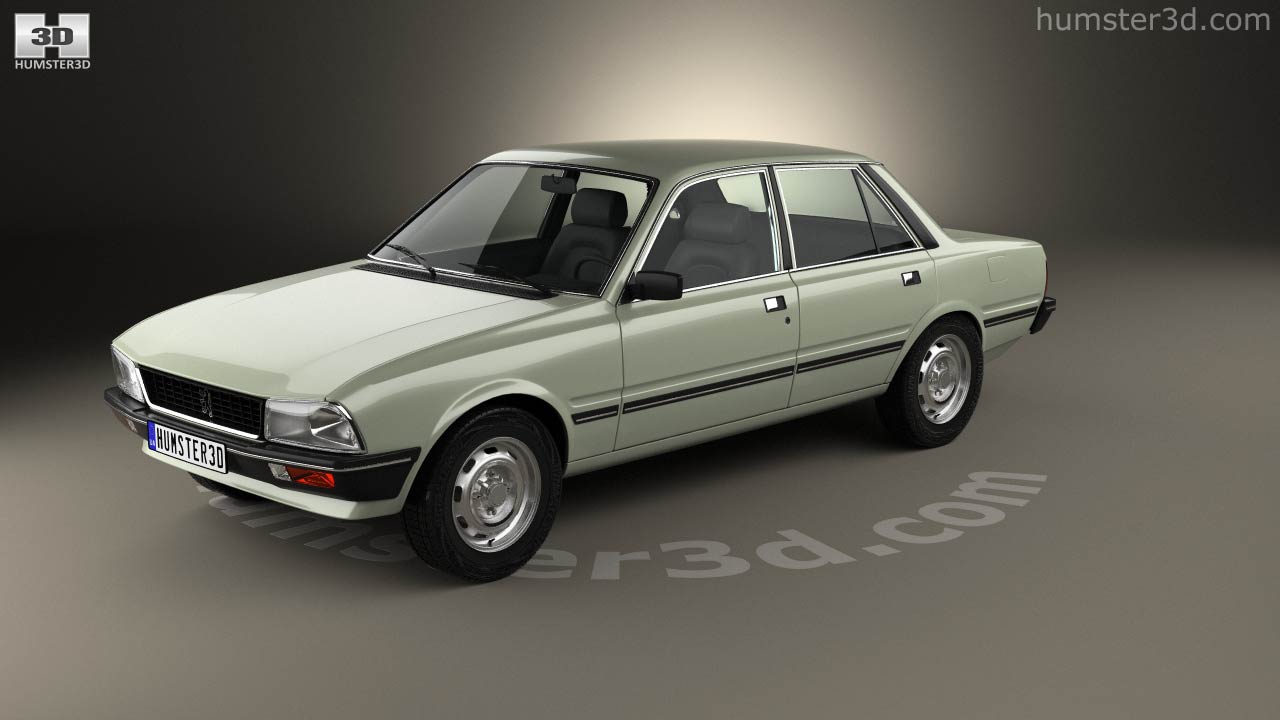 360 view of Peugeot 505 1992 3D model - 3DModels store