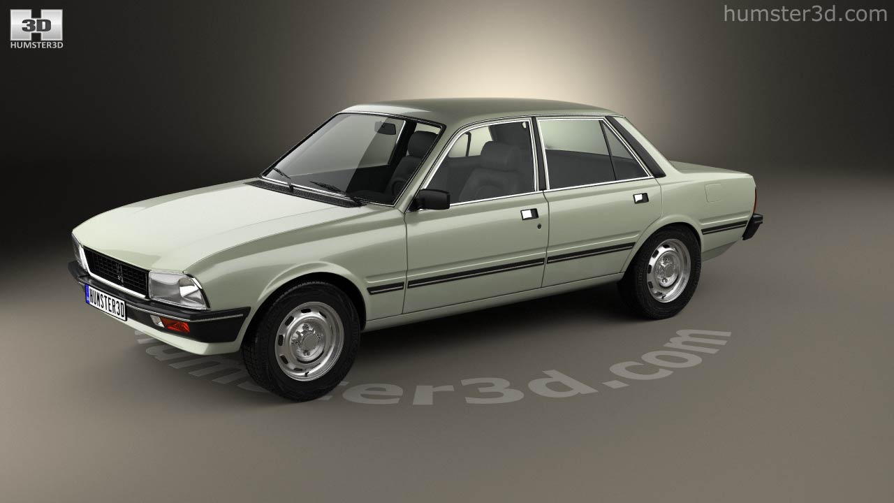 360 view of Peugeot 505 1992 3D model - 3DModels store