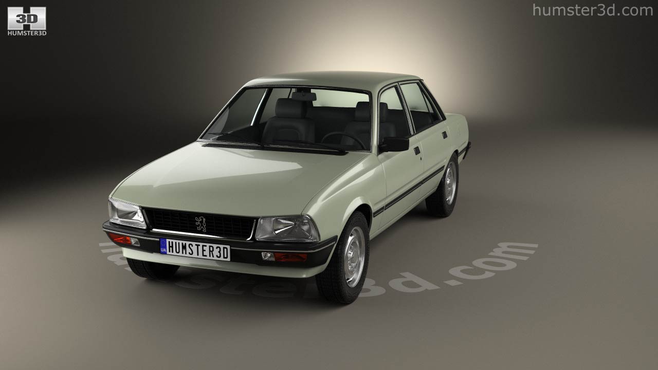 360 view of Peugeot 505 1992 3D model - 3DModels store