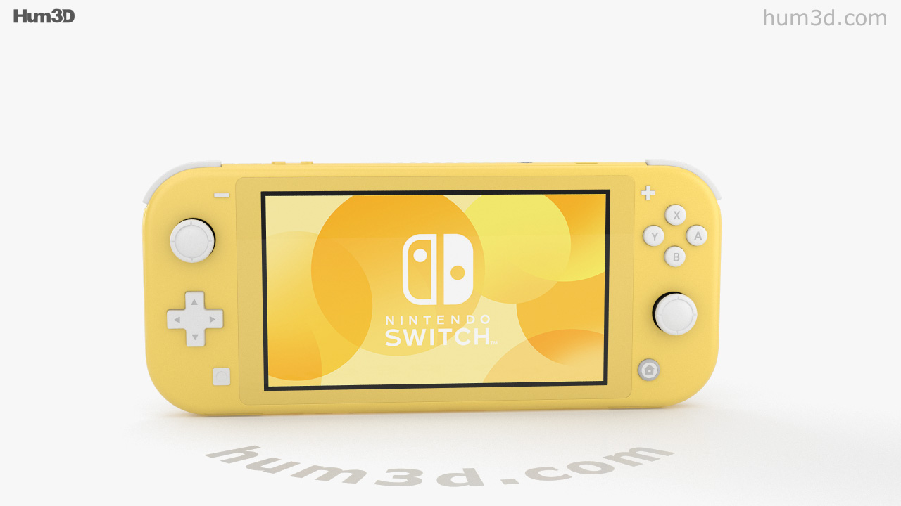 360 view of Nintendo Switch Lite Yellow 3D model - 3DModels store