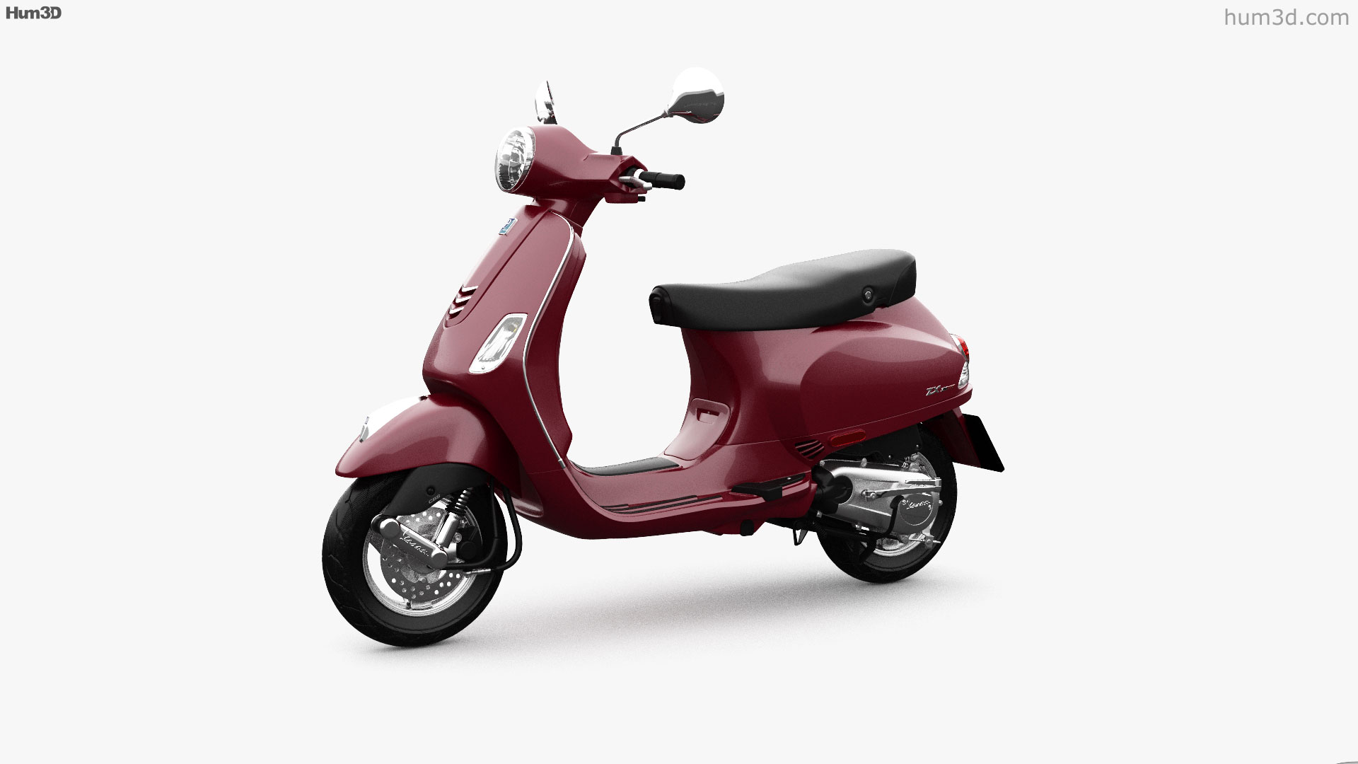 360 view of Piaggio Vespa ZX 125 2024 3D model - 3DModels store