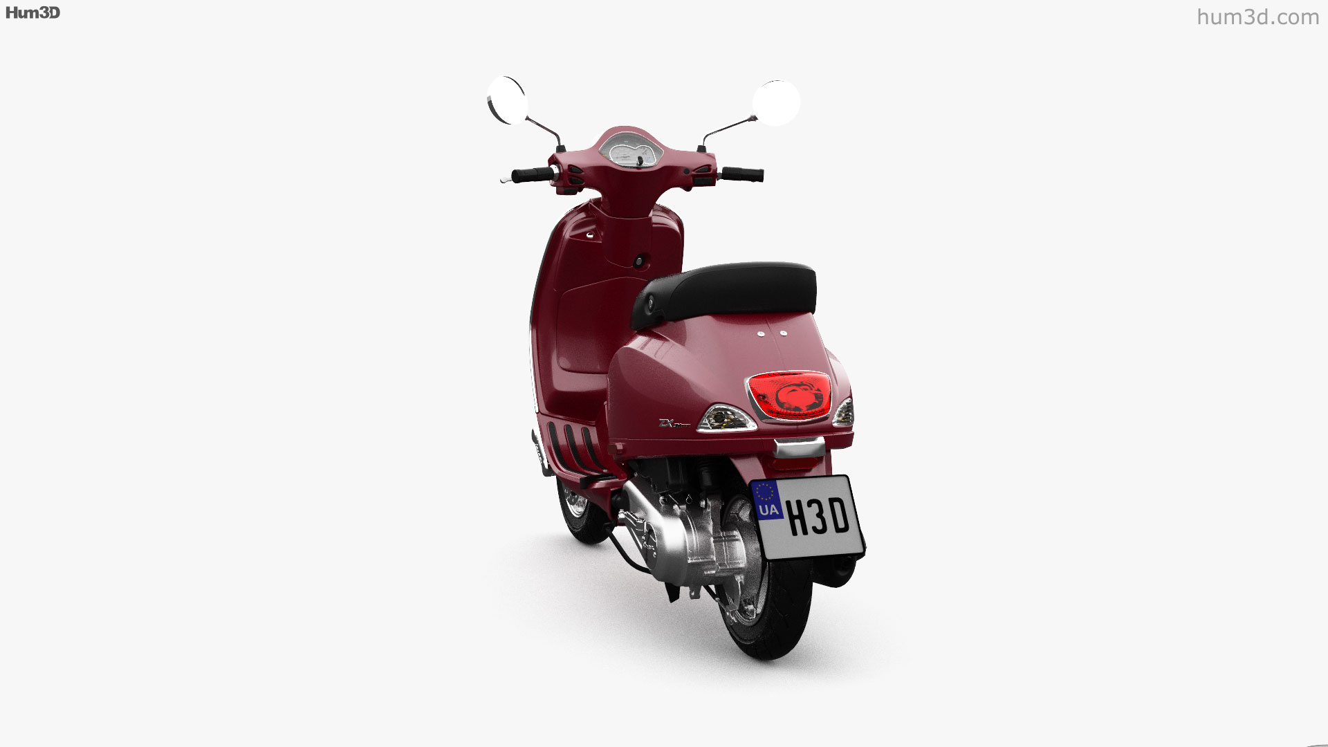 360 view of Piaggio Vespa ZX 125 2024 3D model - 3DModels store