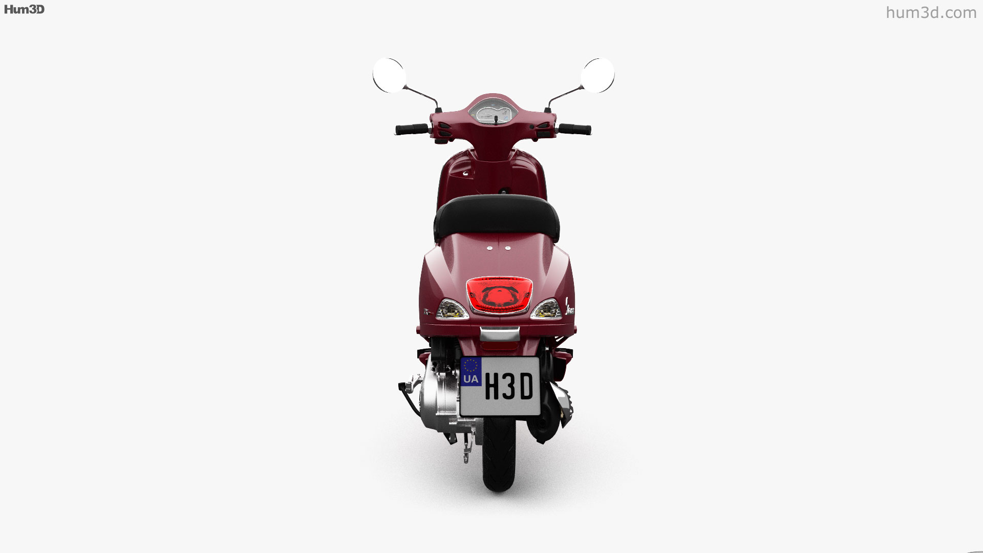 360 view of Piaggio Vespa ZX 125 2024 3D model - 3DModels store