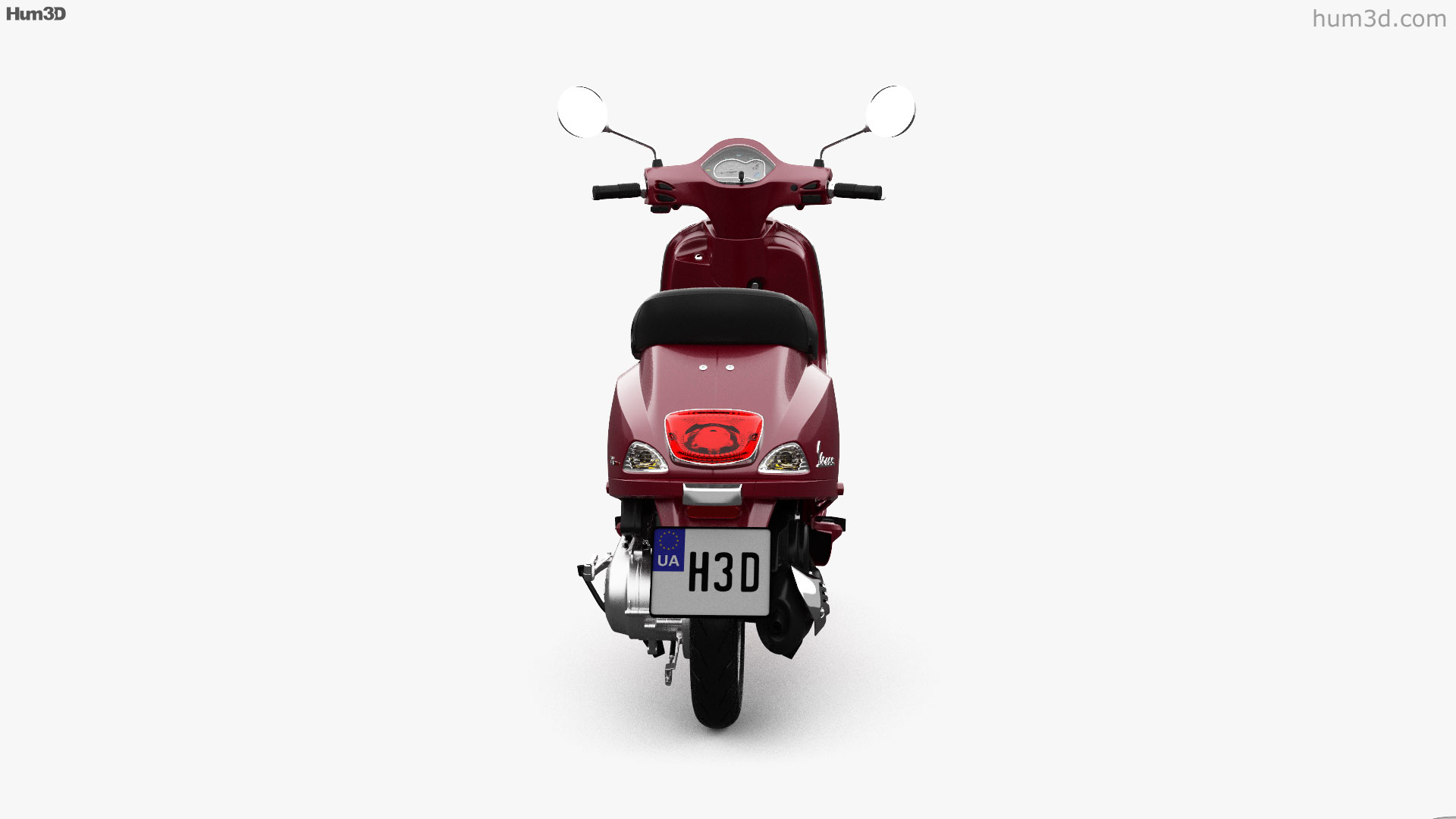 360 view of Piaggio Vespa ZX 125 2024 3D model - 3DModels store