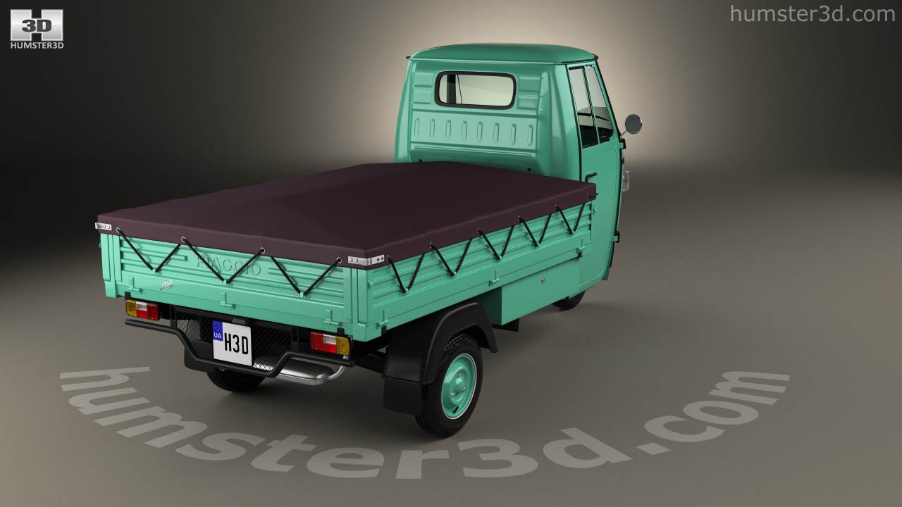 360 view of Piaggio Ape C 1956 3D model - 3DModels store