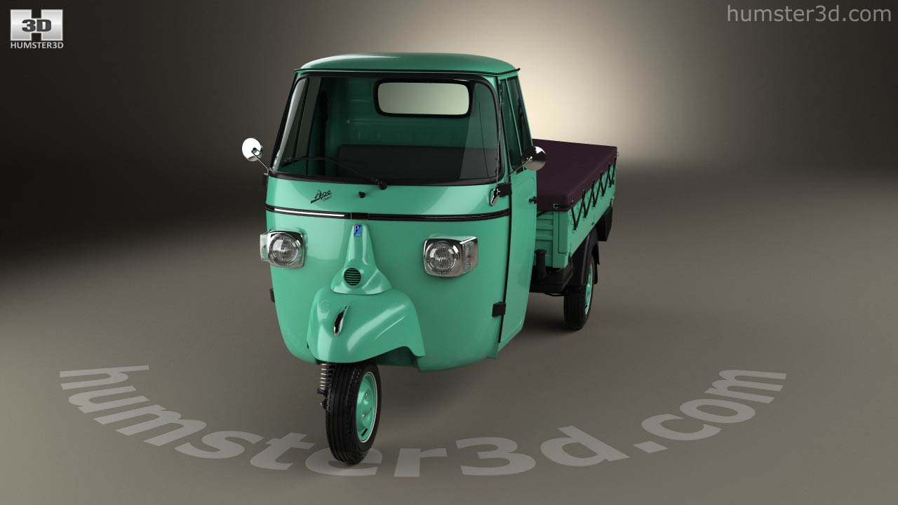 360 view of Piaggio Ape C 1956 3D model - 3DModels store